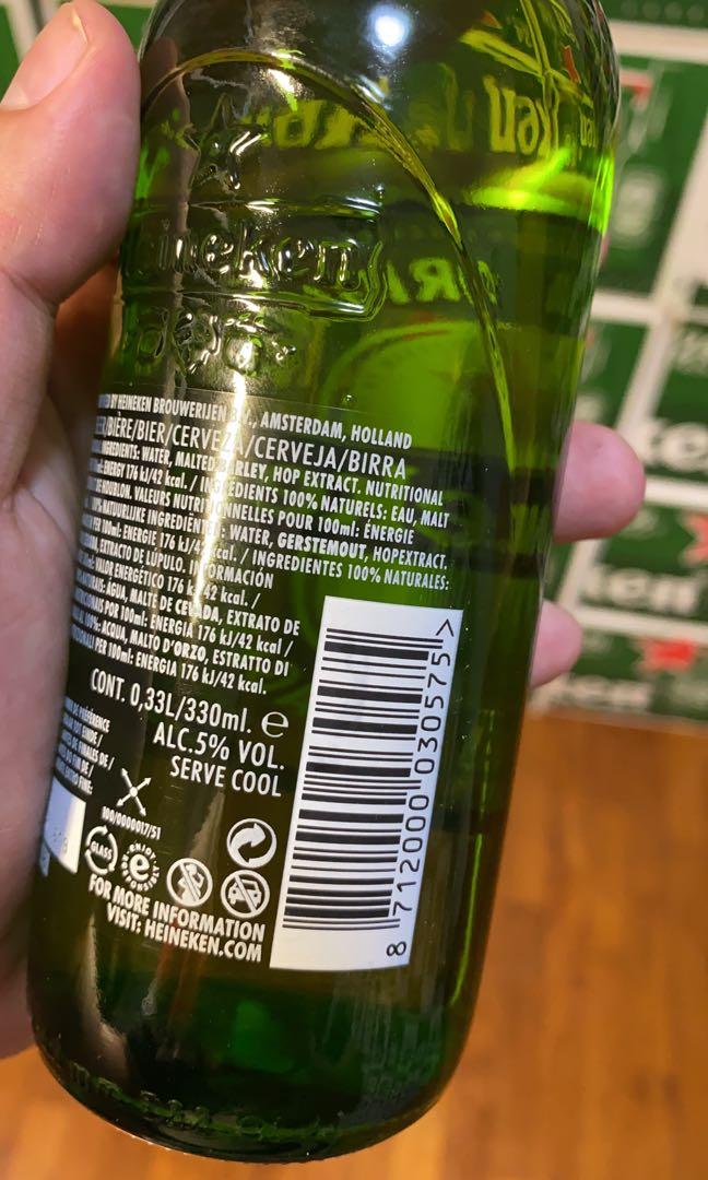 Heineken 24x 330ml Pint, Food & Drinks, Alcoholic Beverages on Carousell