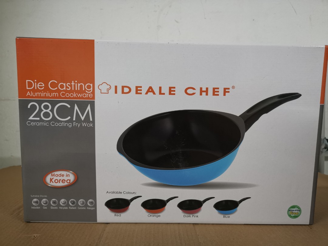 Ideale Chef 意美廚 28cm 易潔鑊 韓國製造, 傢俬＆家居, 廚具和餐具, 炊具及配件 - Carousell