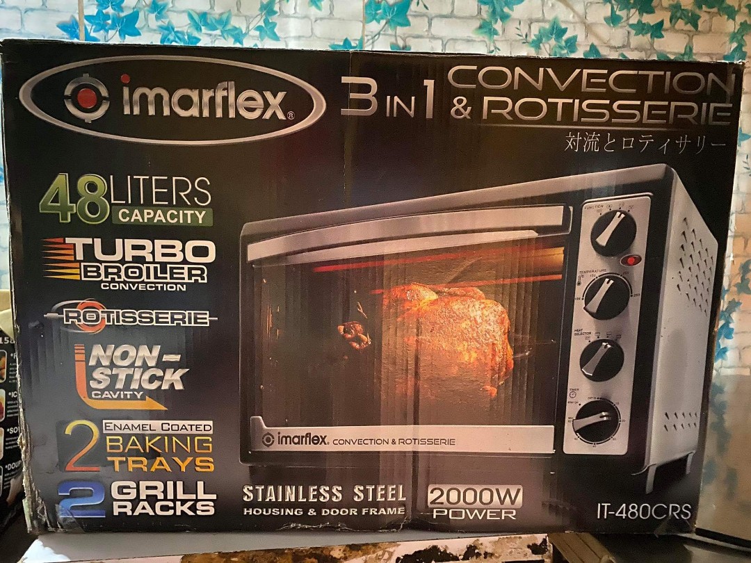 IMARFLEX TURBO BROILER CONVECTION 48Liters, Furniture & Home Living ...