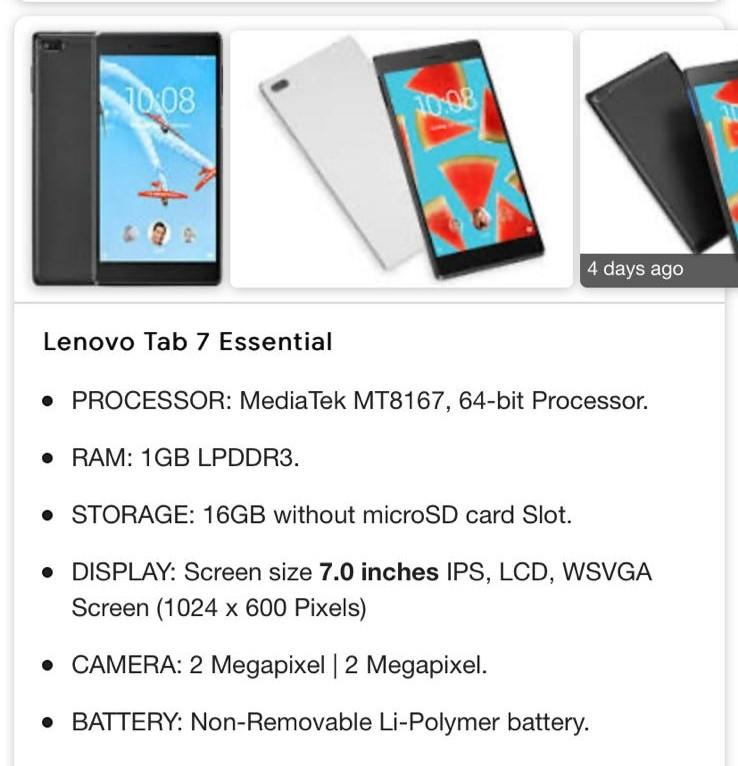 Lenovo tab 7, Mobile Phones & Gadgets, Tablets, Android on Carousell