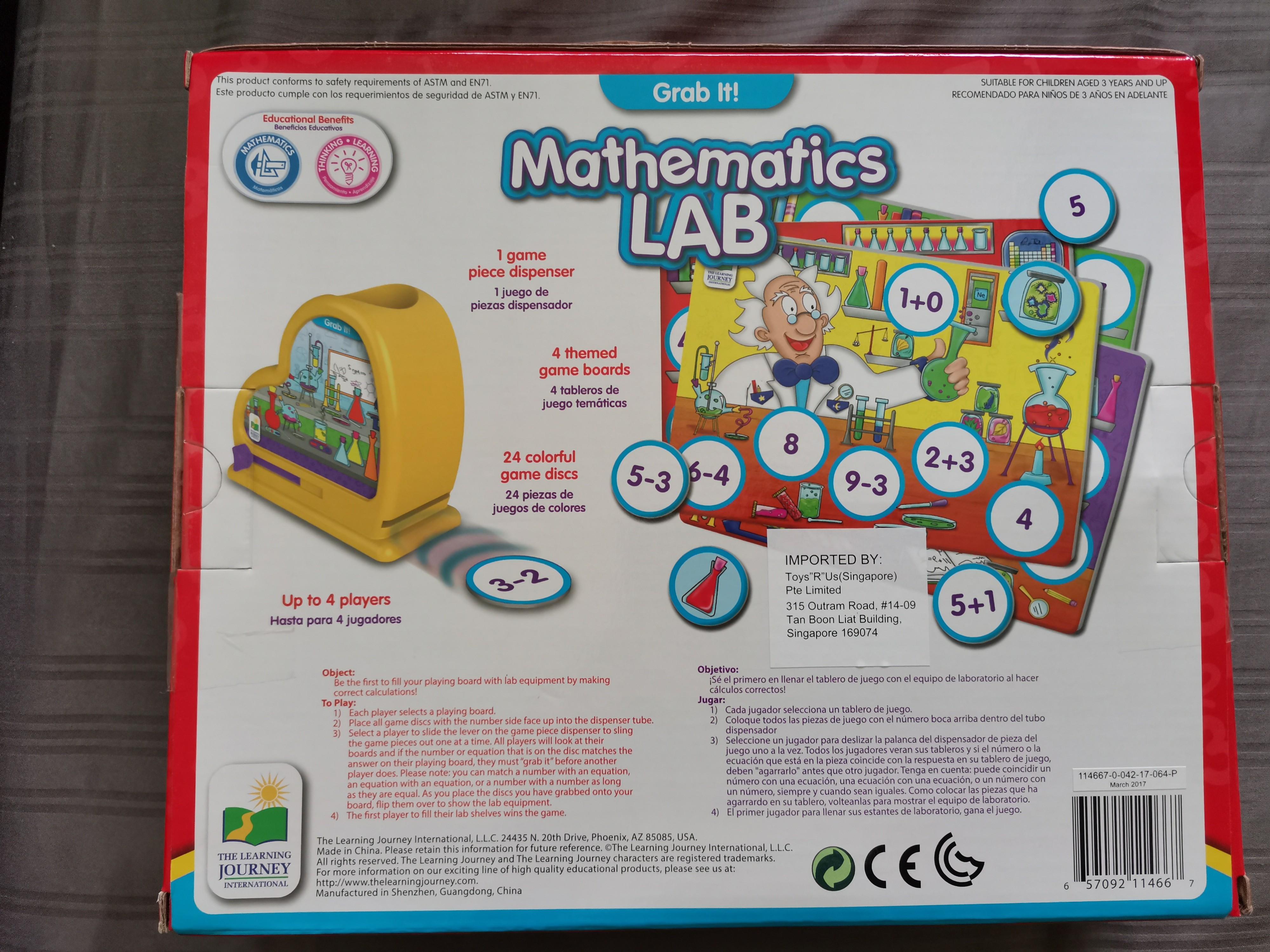 Mathematics Lab. Board game for preschoolers, Hobbies & Toys, Toys ...