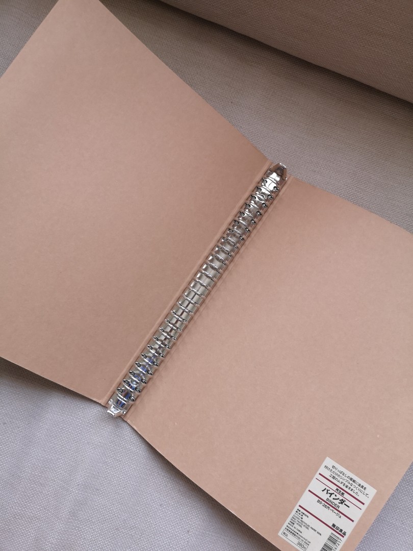 Muji B5 Binder, Hobbies & Toys, Stationary & Craft, Craft Supplies ...