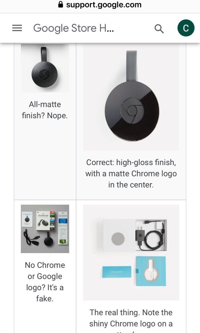 Original Used Google Chromecast Gen2, TV & Home Appliances, TV ...