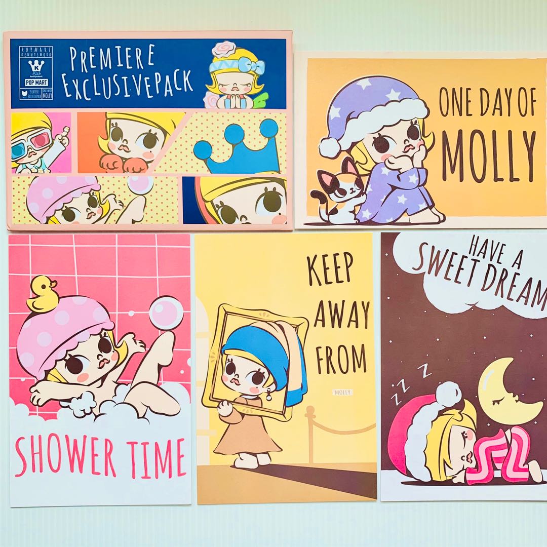 Popmart x Kennyswork Molly One Day of Molly Premier Exclusive Pack of ...