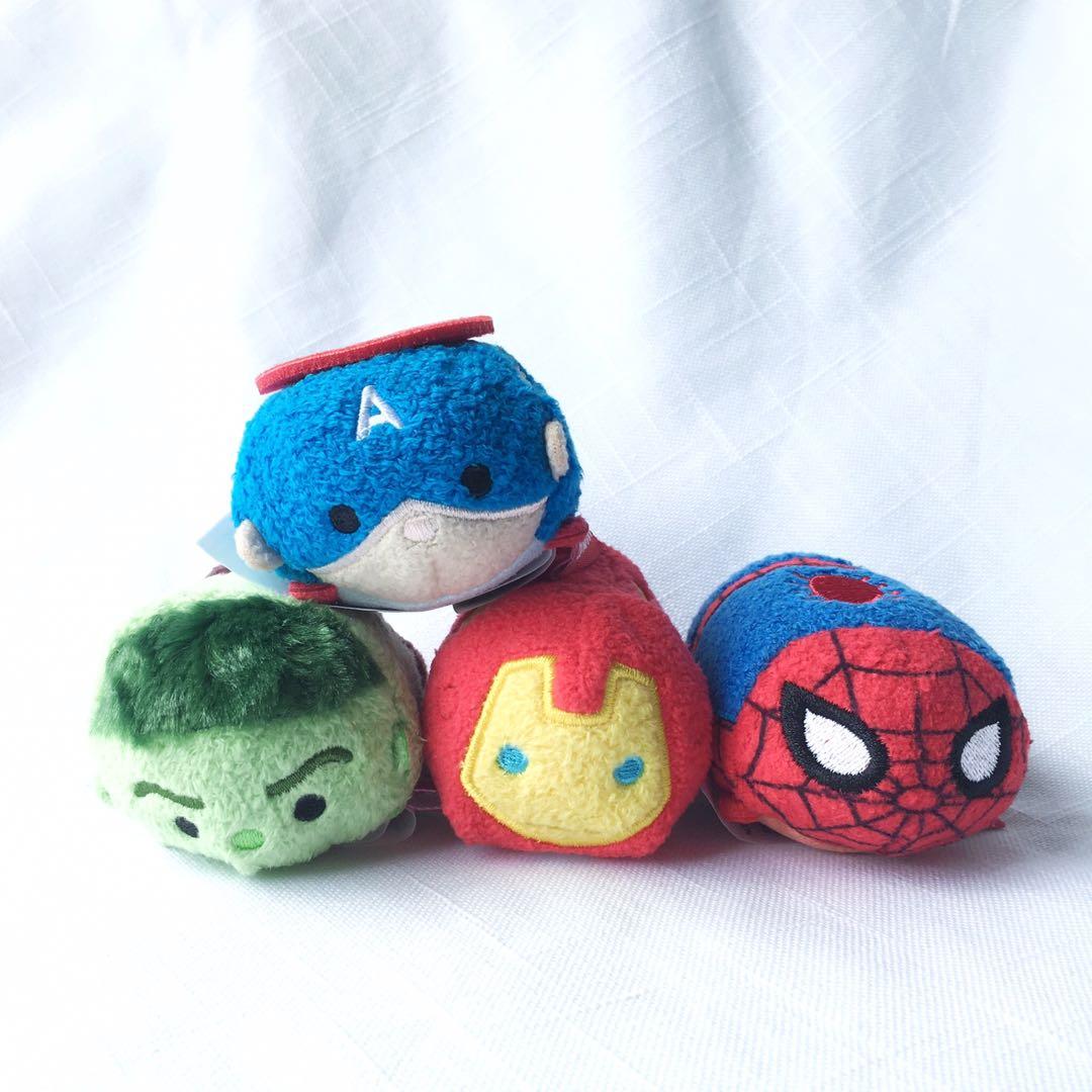 [Set] Disney Tsum Tsum Marvel - Captain America, Iron Man, Spider-man ...