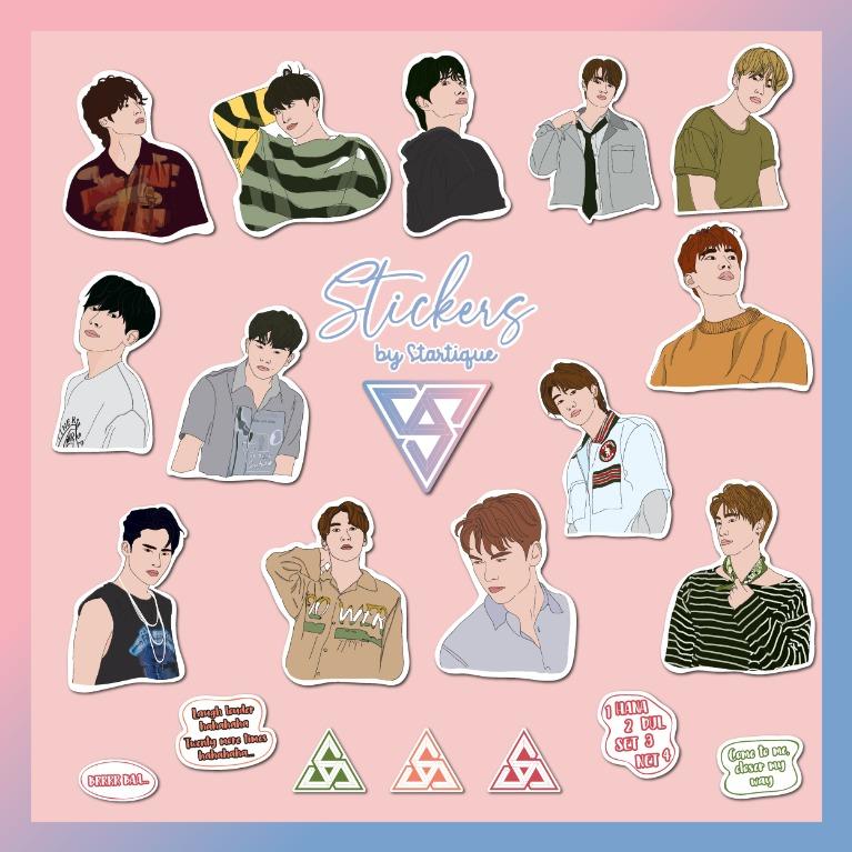 SEVENTEEN STICKERS, Hobbies & Toys, Collectibles & Memorabilia, K-Wave ...