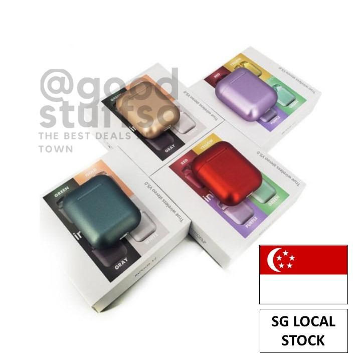 [SG STOCK] InPods 12 Metal Metallic TWS Wireless EarPods With Charging ...