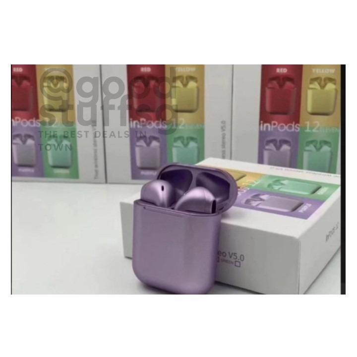 [SG STOCK] InPods 12 Metal Metallic TWS Wireless EarPods With Charging ...