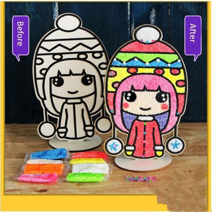 Snow clay art Toy Clay Arts Crafts DIY Mud Pearl Clay Painting Creative ...