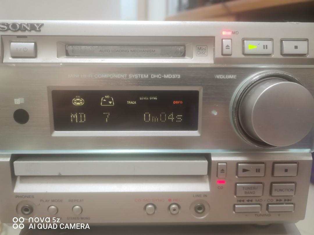 Sony HCD-MD373 CD MD AMP TUNER 機頭 全正常, 音響器材, 音樂播放裝置 MP3及CD Player ...