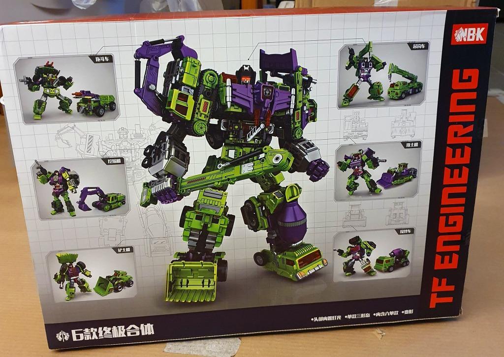 Transformers NBK Oversized Devastator Constructicons Combiner Decepticons 6 in 1 set - TF ...
