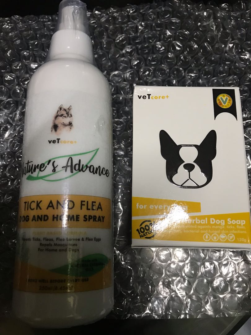 Vetcore soap and spray set, Pet Supplies, Health & Grooming on Carousell