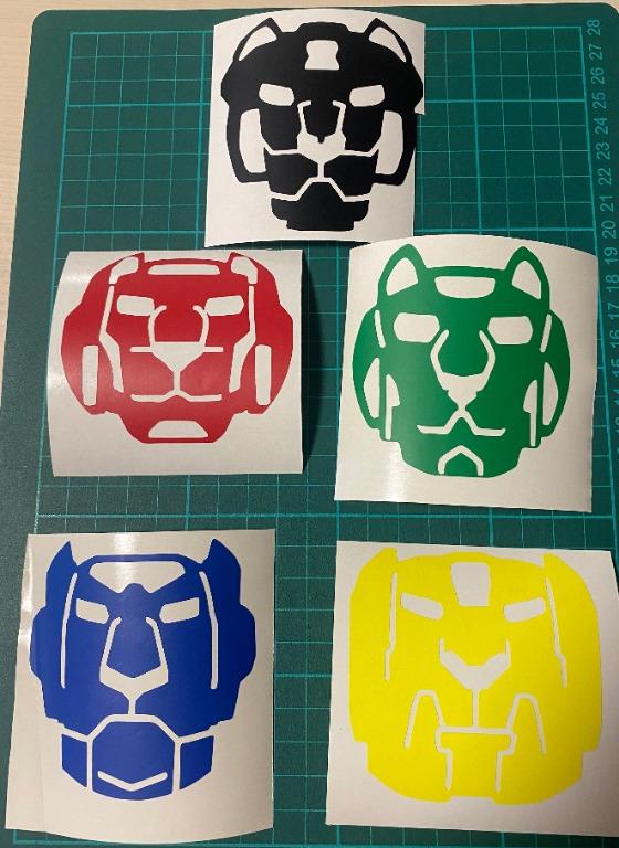 Vinyl decal Voltron sticker waterproof 聖戰士 百獸王 防水貼紙 滑雪 滑雪板 電腦 行李箱 車 行李篋 ...