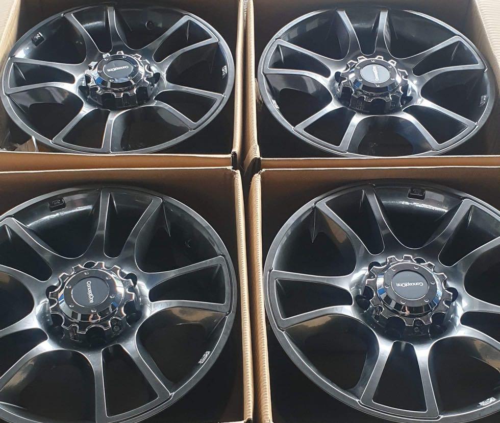 17" Sidetrip Hyperblack Concept One Mags 6Holes pcd 139 fit for Van ...