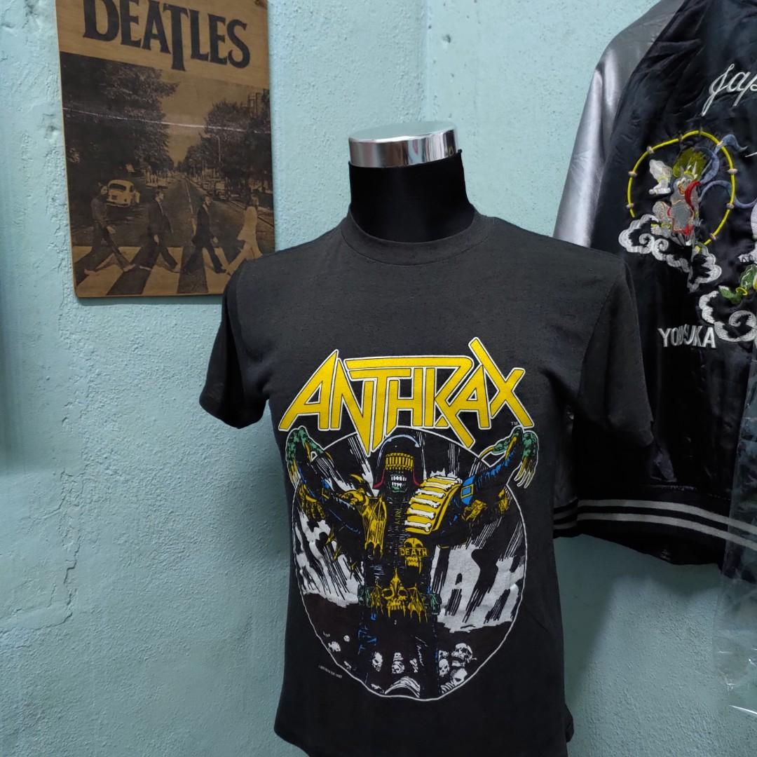 anthrax vintage, Men's Fashion, Tops & Sets, Tshirts & Polo Shirts on Carousell