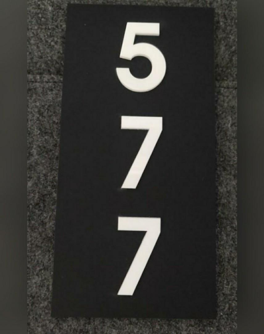 Apartment Unit number sign, Hobbies & Toys, Memorabilia & Collectibles ...