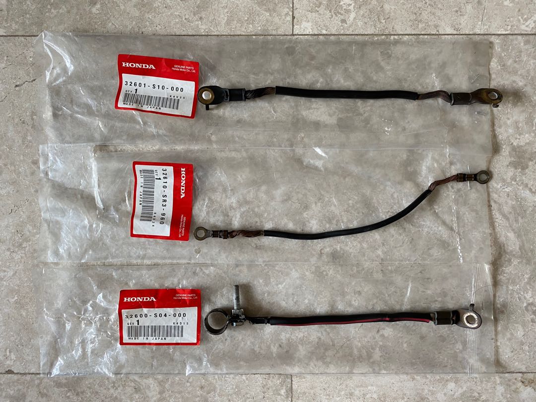 EK9 Stock Earth Cables (Battery, Engine & Transmission) EK4 EG6 DC2 ...