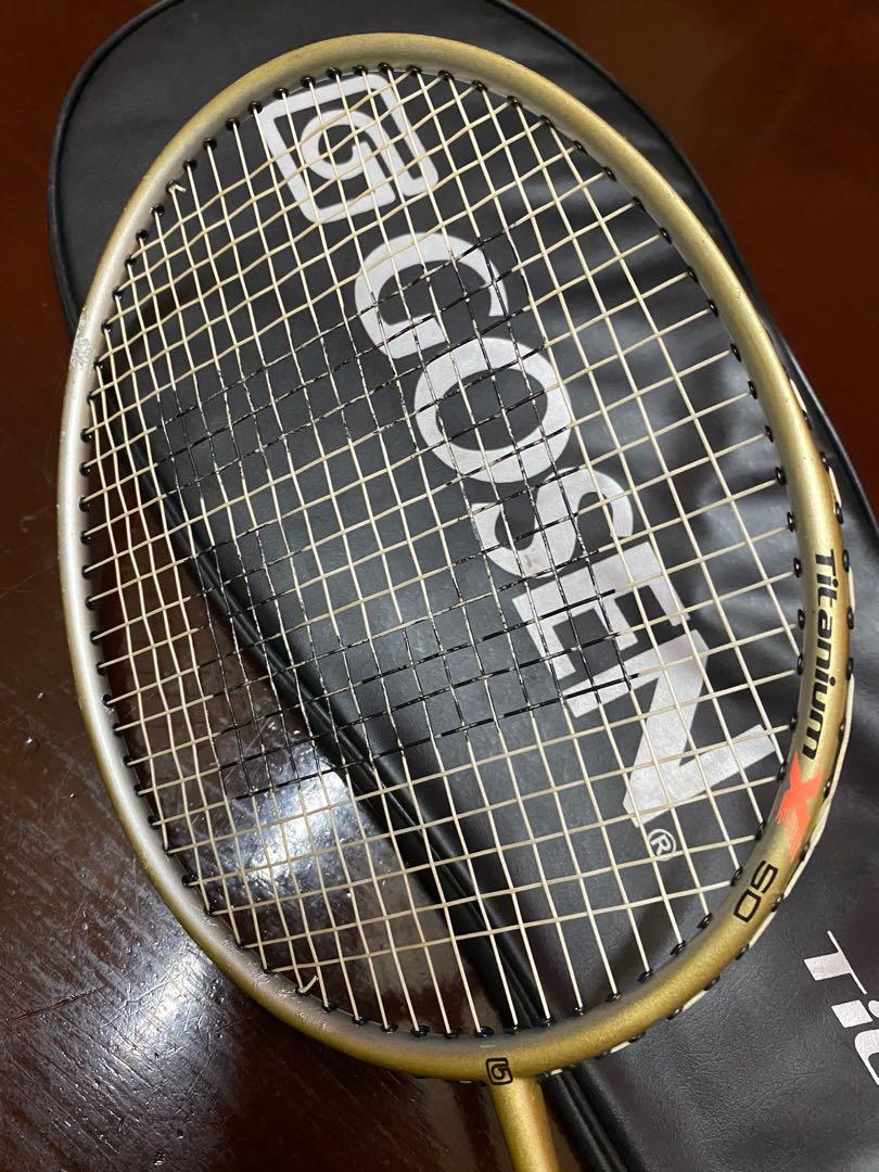 Gosen Titanium SO Badminton Racket, Sports Equipment, Fishing on Carousell