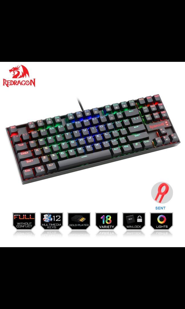 K552 Red Dragon Keyboard, Computers & Tech, Parts & Accessories ...