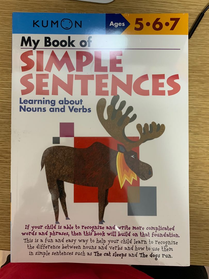 Kumon - My book of simple sentences, Hobbies & Toys, Books & Magazines ...