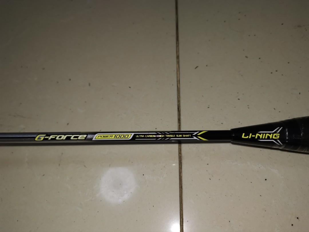 LI NING G-FORCE POWER 1000 BADMINTON RACQUET, Sports Equipment, Sports ...