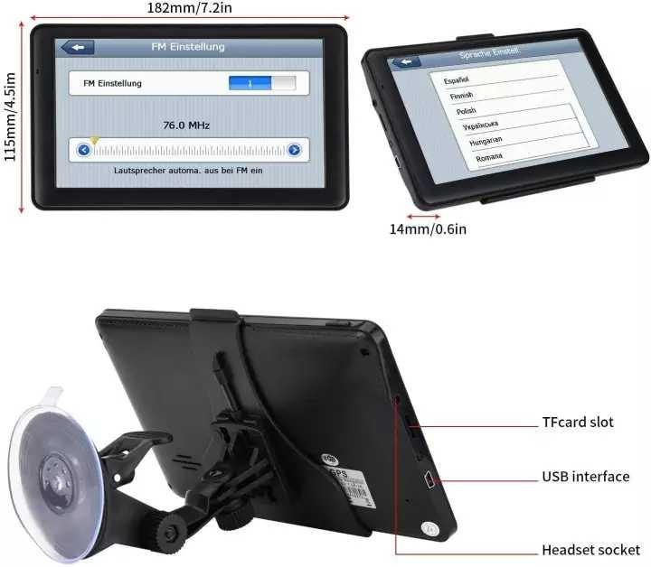 Navruf GPS Navigation UK and EU 2020 Latest Maps Free Lifetime Updates ...
