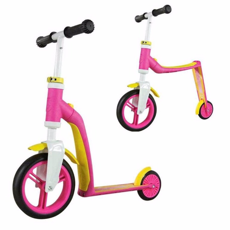 *New* Scooter bike: Highway Baby 2-IN-1 Scooter/Push-Bike Pink/Yellow ...