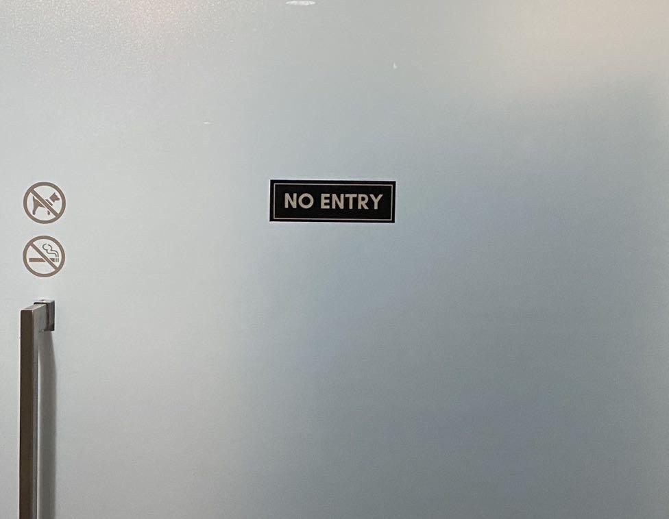 No Entry Sticker Signage, Everything Else on Carousell