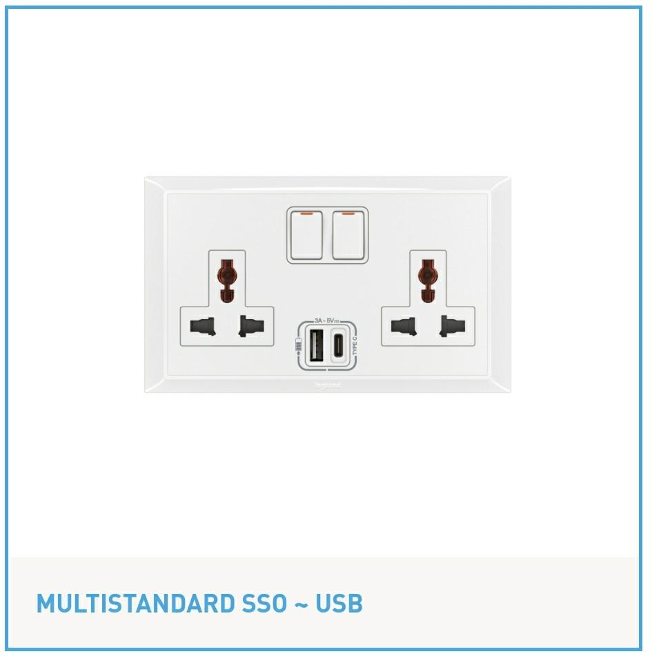 Power Socket with USB, TV & Home Appliances, Electrical, Adaptors ...
