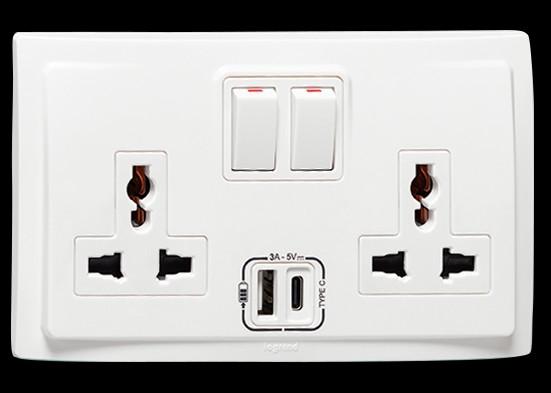 Power Socket with USB, TV & Home Appliances, Electrical, Adaptors ...
