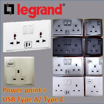 Power Socket with USB, TV & Home Appliances, Electrical, Adaptors ...