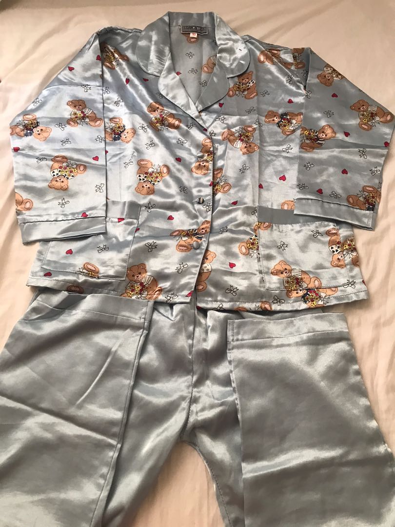 Silk Pajama Terno, Babies & Kids, Babies & Kids Fashion on Carousell