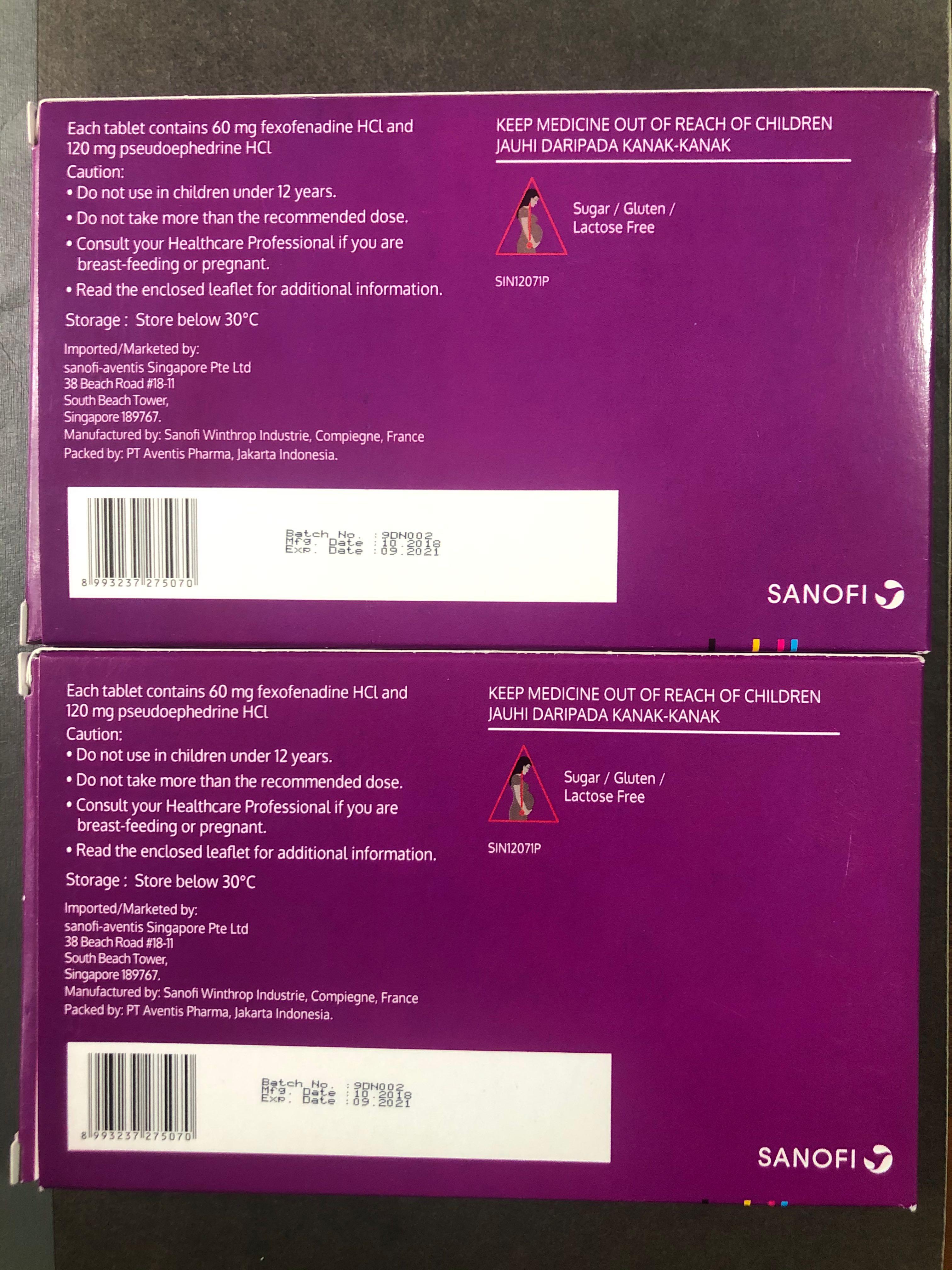 Telfast-D, Health & Nutrition, Health Supplements, Health Food, Drinks ...