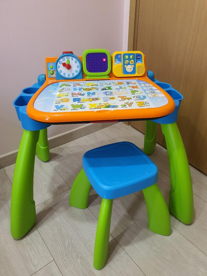 VTech Touch N Learn Desk Table, Babies & Kids, Baby Nursery & Kids ...