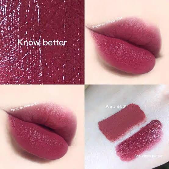 3CE VELVET LIP TINT SHADE KNOW BETTER, Beauty & Personal Care, Face ...