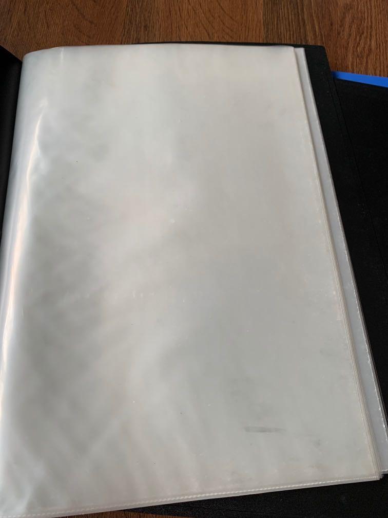 A3 Clear Folder File 20 and 40 Pockets, Books & Stationery, Stationery ...