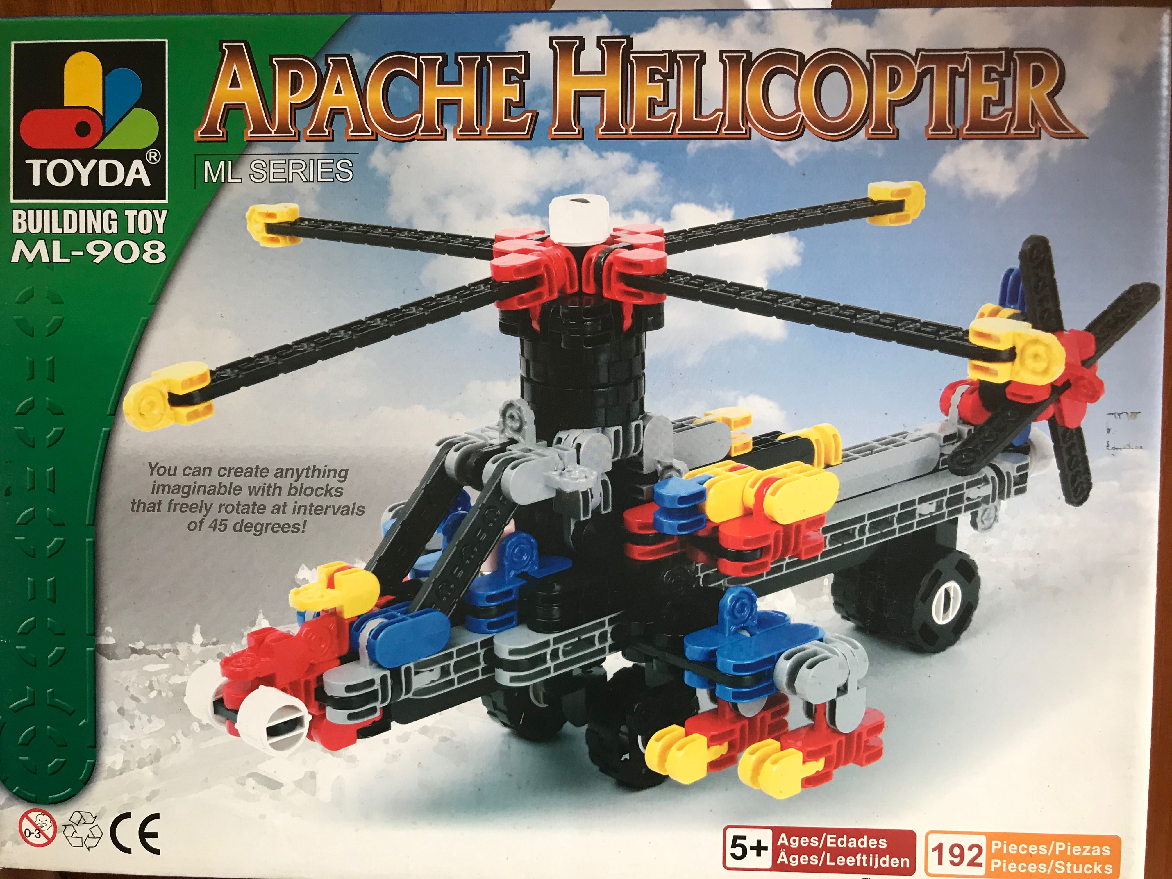 Apache Helicopter Building Bricks Toy, Hobbies & Toys, Toys & Games on ...