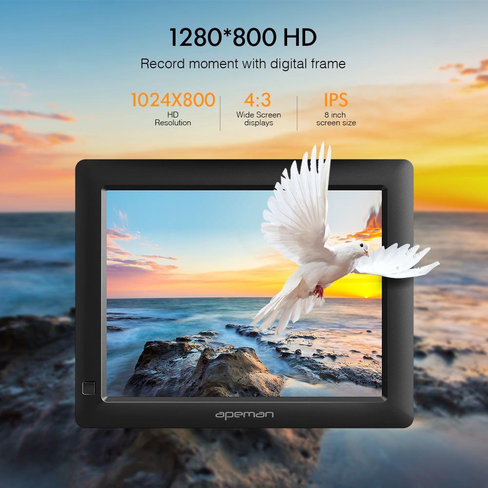 Apeman Digital Photo Frame DF809, Everything Else on Carousell