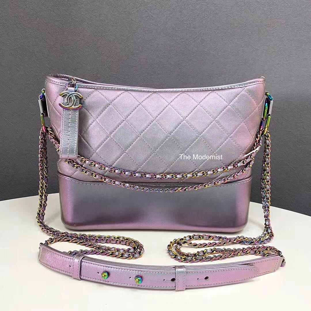 Authentic Chanel Rainbow Lilac Medium Gabrielle Hobo Bag, Luxury, Bags ...