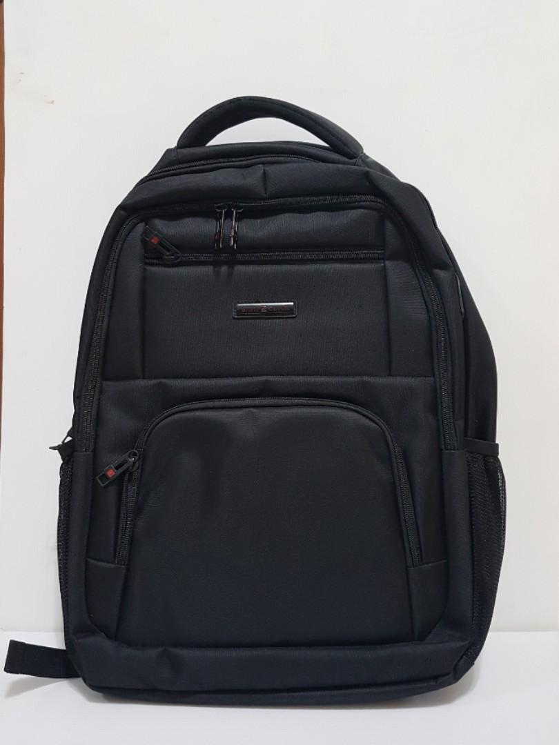 Bruno Cavalli Black Office Backpack, Men's Fashion, Bags, Backpacks on ...