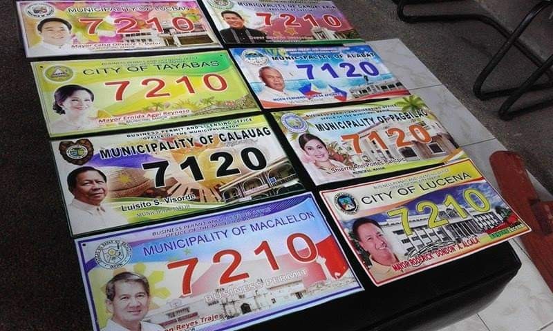 Business plate, Franchise plate, Mayors Permit plate, House plates ...