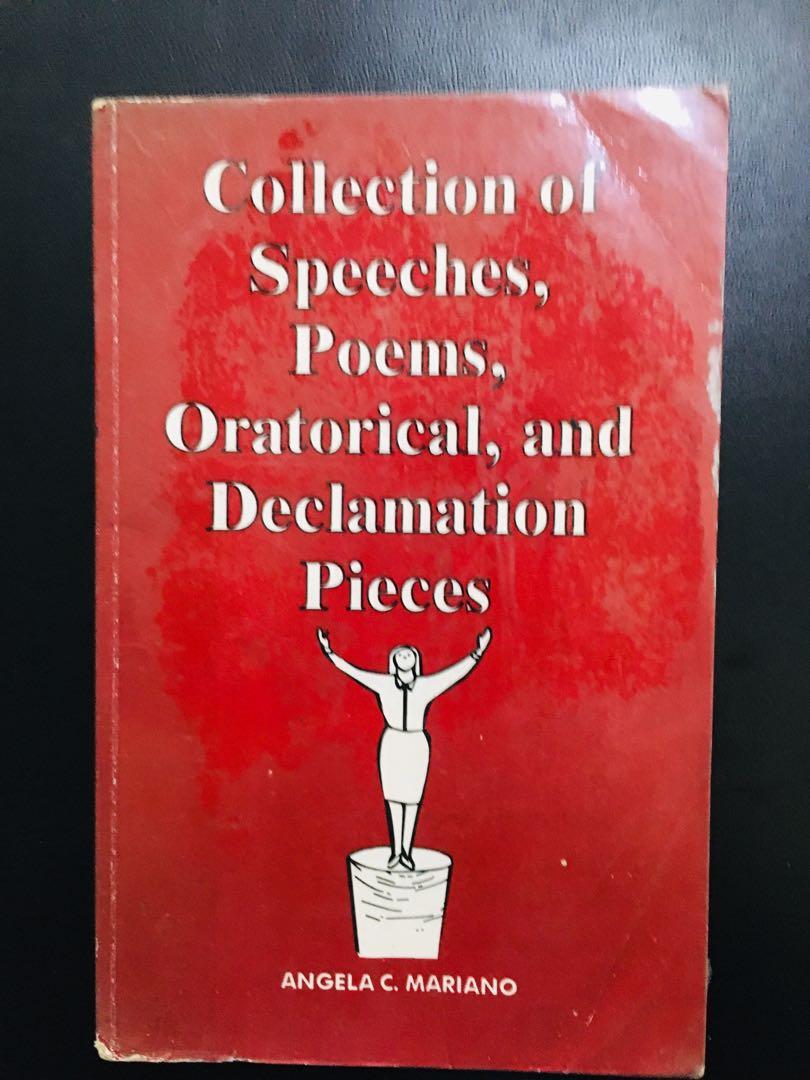 COLLECTION OF SPEECHES,POEMS, ORATORICAL & DECLAMATION PIECES, Hobbies ...
