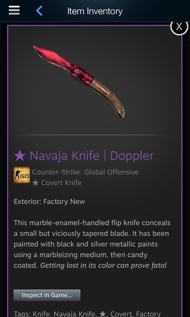 csgo navaja ruby knife, Video Gaming, Gaming Accessories, Game Gift ...