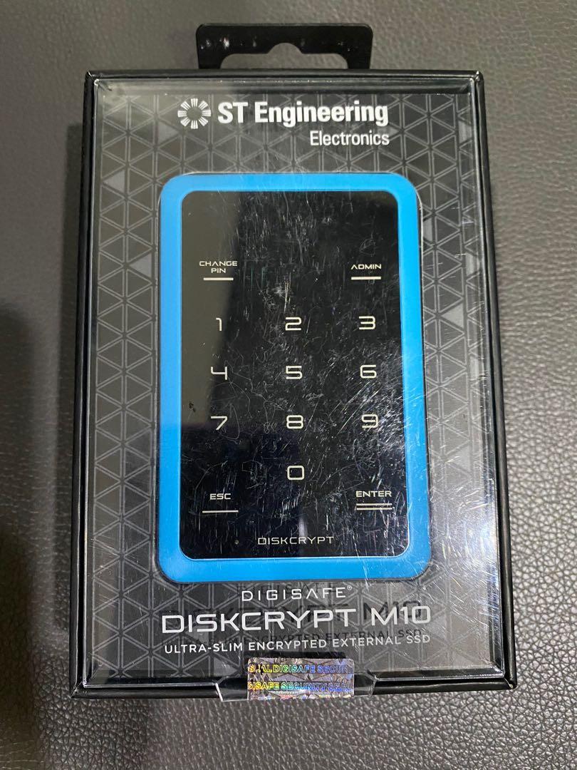 DigiSAFE DiskCrypt M10 Ultra Slim Encrypted 2 Factors Authentication ...