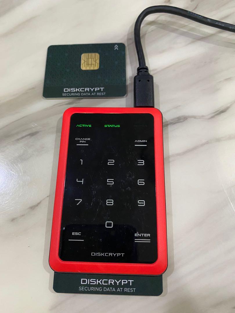 DigiSAFE DiskCrypt M10 Ultra Slim Encrypted 2 Factors Authentication ...