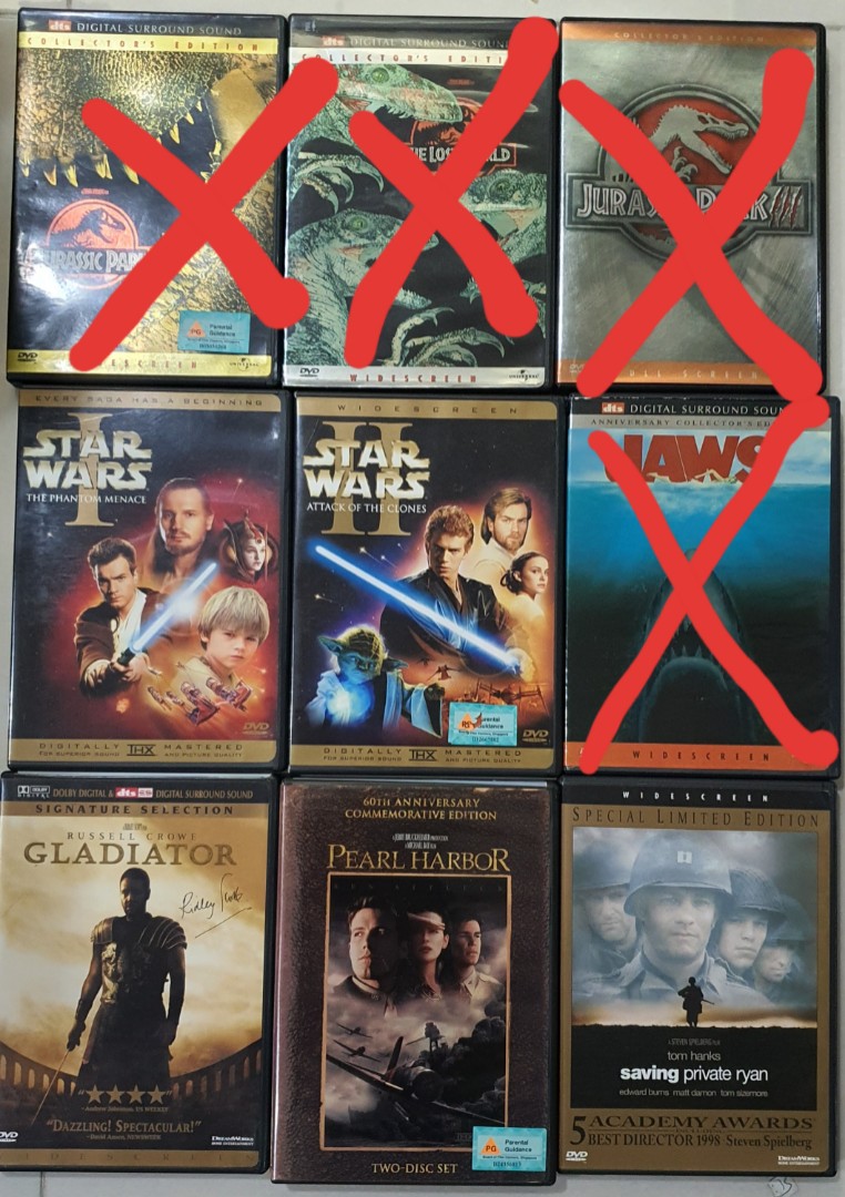 DVD Original blockbuster movies, Hobbies & Toys, Music & Media, CDs ...