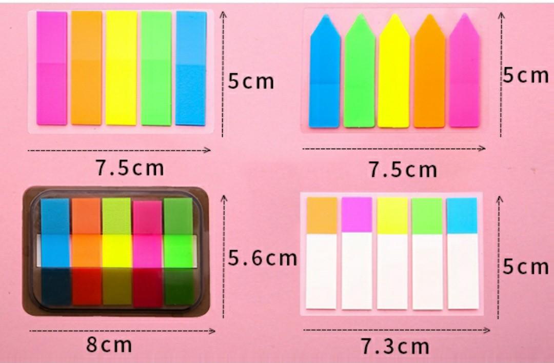 Fluorescent sticky note, Hobbies & Toys, Stationery & Craft, Stationery ...