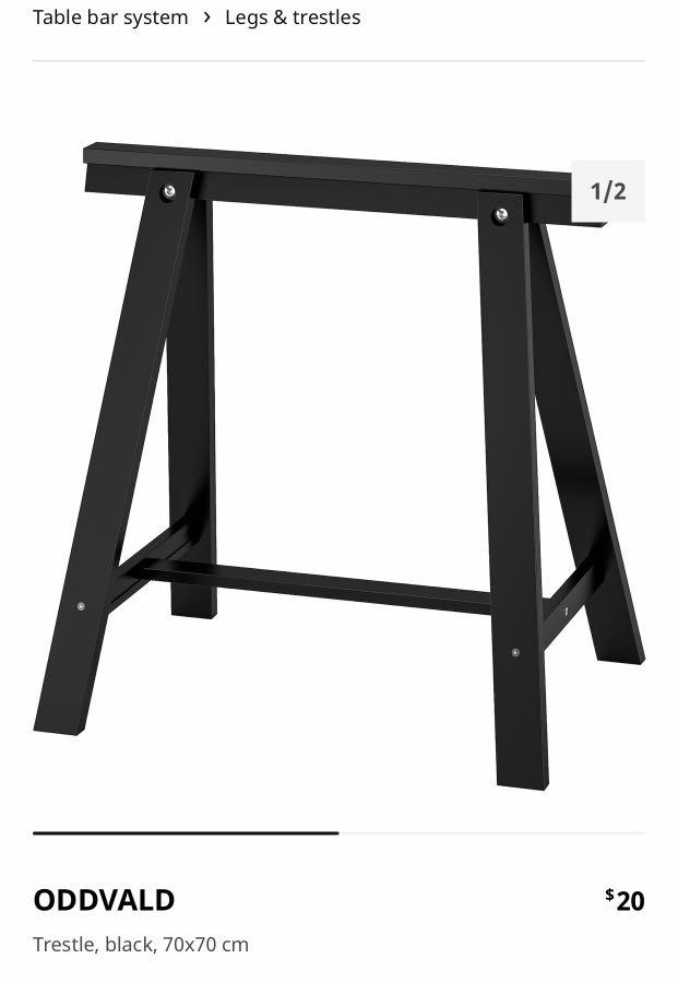 Ikea desk LINNMON & ODDVALD, Furniture & Home Living, Furniture, Tables ...