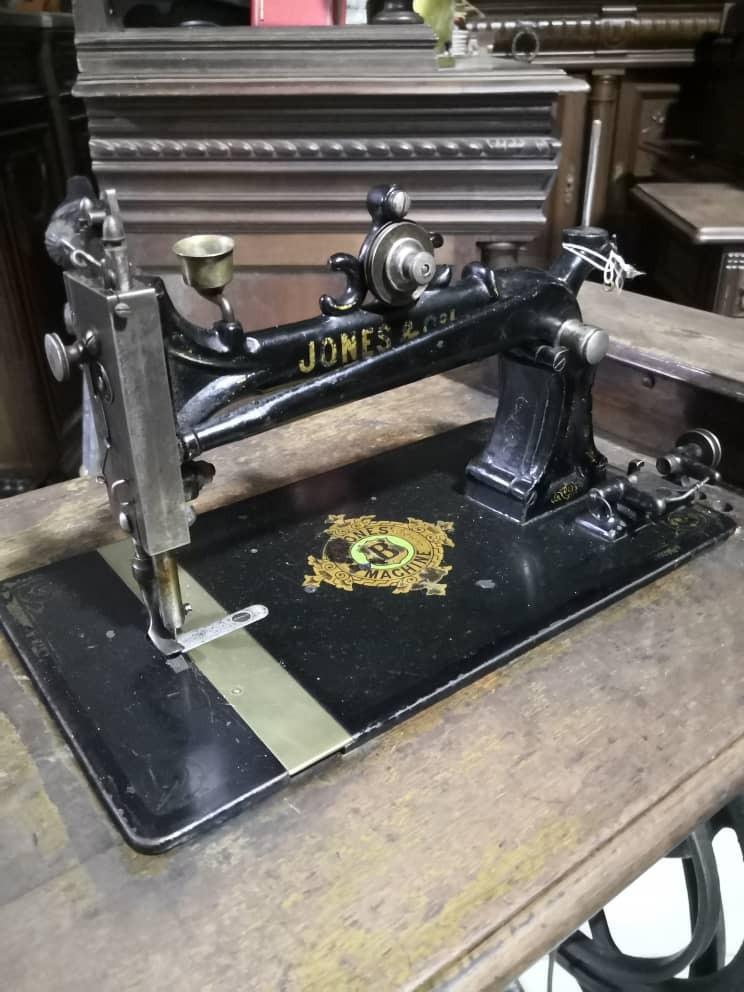 JONES TREADLE SEWING MACHINE, Hobbies & Toys, Collectibles ...