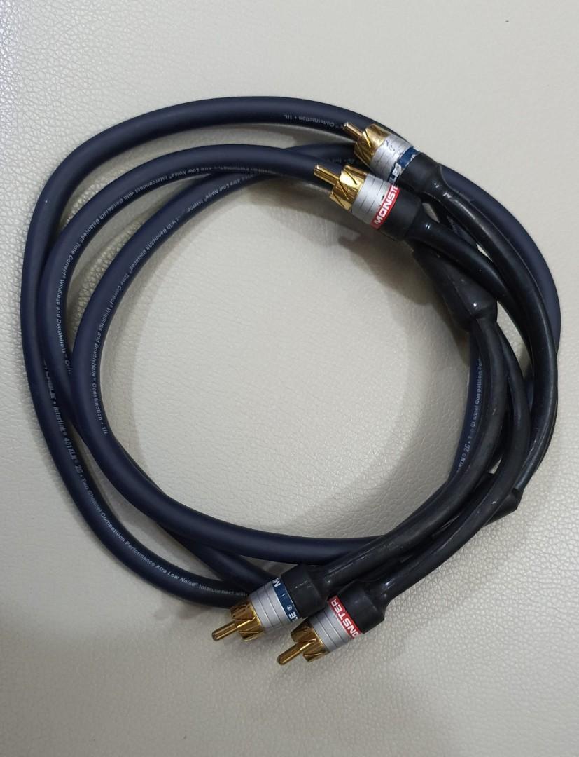 Monster Cable 401XLN 1.5M 24k Gold plated RCA, Audio, Portable Audio ...